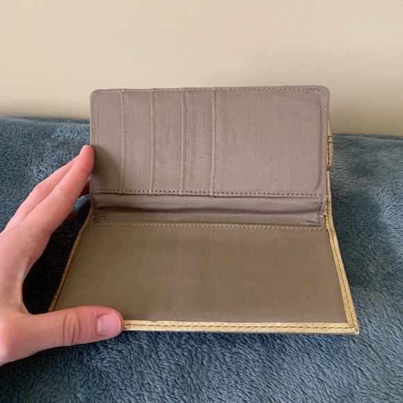 Fossil | Bags | Fossil Pewter Wallet | Poshmark